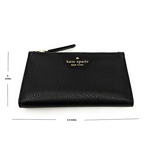 Kate Spade New York Jackson Small Slim Bifold Wallet, Black