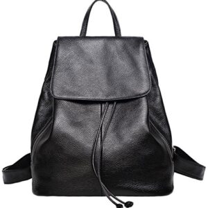 Genuine Leather Backpack for Women Elegant Ladies Travel Shoulder Bag