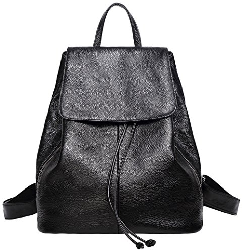 Genuine Leather Backpack for Women Elegant Ladies Travel Shoulder Bag