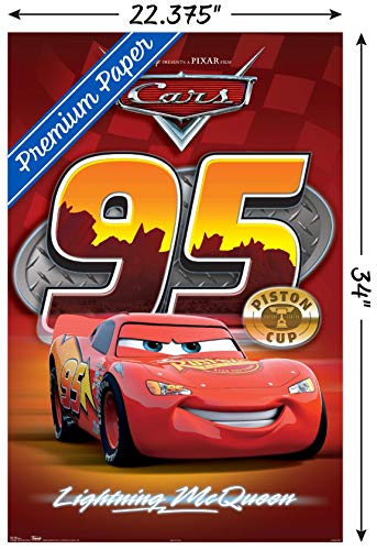 Trends International Disney Pixar Cars - Lightning Wall Poster, 22.375" x 34", Premium Unframed Version