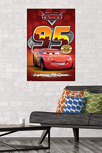 Trends International Disney Pixar Cars - Lightning Wall Poster, 22.375" x 34", Premium Unframed Version