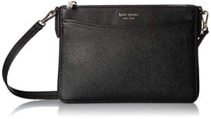 kate spade new york women’s margaux medium convertible crossbody bag, black, one size