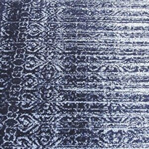 Unique Loom Del Mar Collection Area Rug-Transitional Inspired with Modern Contemporary Design, Rectangular 5' 1" x 8' 0", Blue/Navy Blue