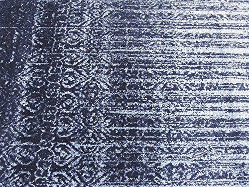 Unique Loom Del Mar Collection Area Rug-Transitional Inspired with Modern Contemporary Design, Rectangular 5' 1" x 8' 0", Blue/Navy Blue