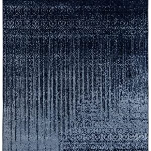 Unique Loom Del Mar Collection Area Rug-Transitional Inspired with Modern Contemporary Design, Rectangular 5' 1" x 8' 0", Blue/Navy Blue