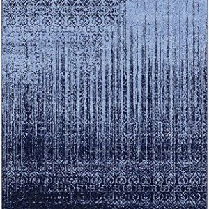 Unique Loom Del Mar Collection Area Rug-Transitional Inspired with Modern Contemporary Design, Rectangular 5' 1" x 8' 0", Blue/Navy Blue