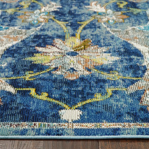 LR Home Gala Collection Area Rug, 8' x 10', Navy Multi