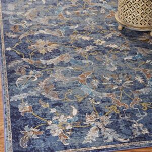 LR Home Gala Collection Area Rug, 8' x 10', Navy Multi