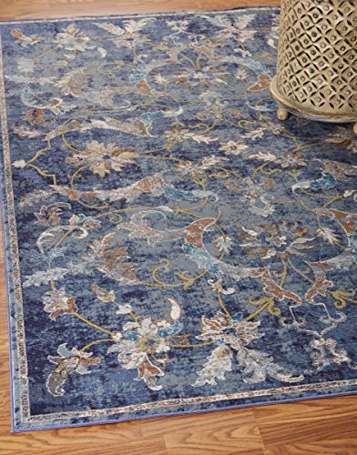 LR Home Gala Collection Area Rug, 8' x 10', Navy Multi