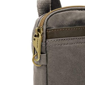 Travelon Anti-Theft Courier Mini Crossbody, Stone Gray, One Size