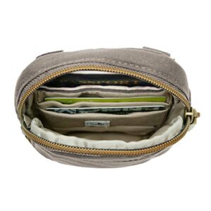 Travelon Anti-Theft Courier Mini Crossbody, Stone Gray, One Size