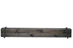 elements cavalli rustic 45″ mantel shelf, brown