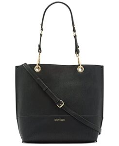 calvin klein sonoma novelty north/south tote bag, black