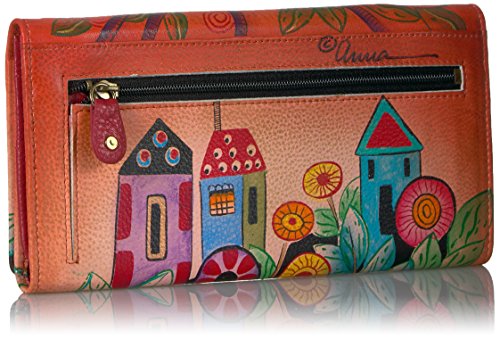 Anna by Anuschka womens 1860 Wallet, Village of Dreams, 4 x 7.5 US