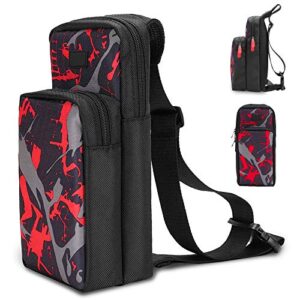 infurider portable travel carrying case for nintendo switch, durable shoulder storage bag fashion backpack for switch/switch lite console accessories