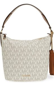 michael kors 10.5-inch elana shoulder bag, vanilla