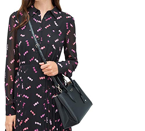 Kate Spade New York Eva Small Top Zip Satchel Crossbody Shoulder Bag Handbag, Black