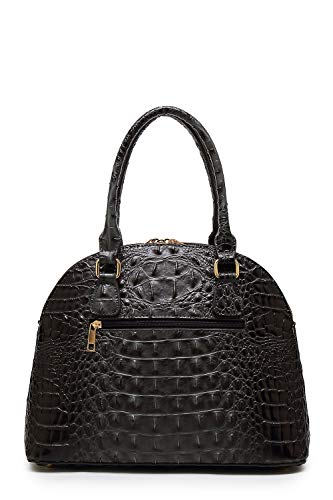 Staci Embossed Shoulder Bag Top Handle Textured Satchel by Mia K. Farrow