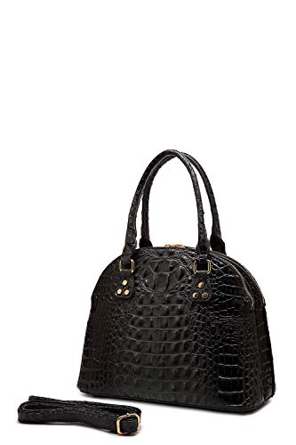 Staci Embossed Shoulder Bag Top Handle Textured Satchel by Mia K. Farrow