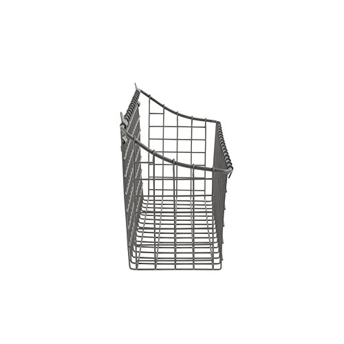 Spectrum Diversified Vintage Wall Mount Storage Basket, X-Large (Pack of 1), Industrial Gray