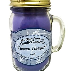 Our Own Candle Company Tuscan Vineyard Scented 13 Ounce Mason Jar Candle