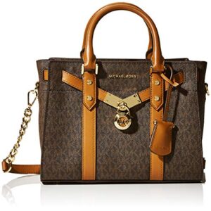 michael kors satchel bag, multicoloured (brn/acorn)