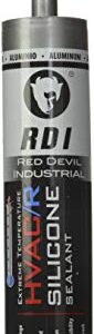 Red Devil 089650 Extreme Temperature HVAC/R Silicone Sealant, Long-Lasting Weather-Resistant Adhesive, 280 ml, Aluminum, 1-Pack