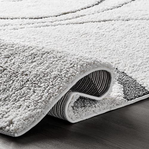 nuLOOM Carolyn Cozy Soft & Plush Shag Area Rug, 5 ft 3 in x 7 ft 6 in, Beige