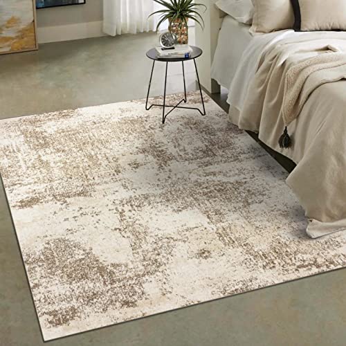 LUXE WEAVERS Tower Hill Abstract Beige 5x7 Area Rug