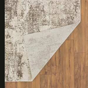 LUXE WEAVERS Tower Hill Abstract Beige 5x7 Area Rug