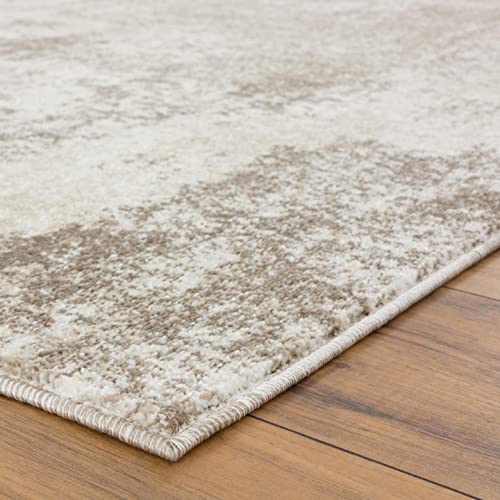 LUXE WEAVERS Tower Hill Abstract Beige 5x7 Area Rug