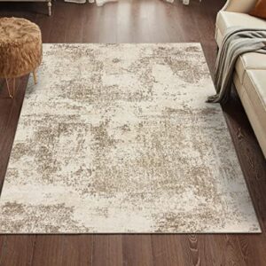 LUXE WEAVERS Tower Hill Abstract Beige 5x7 Area Rug