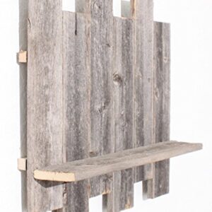 BarnwoodUSA | Farmhouse Staggered Wall Shelf - 100% Up-cycled Reclaimed Wood