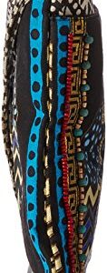 Laurel Burch LB4315 Crossbody Tote with Zipper Top, Spotted Cats Black