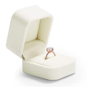 oirlv velvet ring box wedding valentine’s day white rings gift case