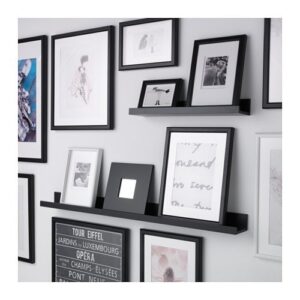 IKEA Modern Picture Ledge Floating Shelf 45.25 inch Black