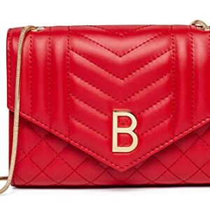 Women Clutch Bags Genuine Leather Evening Bags Wedding Purses Small Crossbody Bag -Red