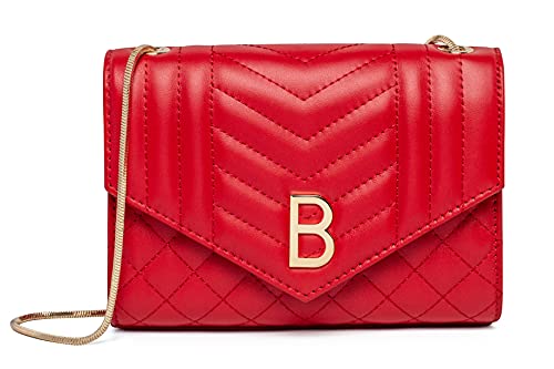 Women Clutch Bags Genuine Leather Evening Bags Wedding Purses Small Crossbody Bag -Red