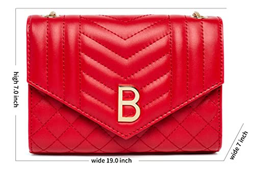 Women Clutch Bags Genuine Leather Evening Bags Wedding Purses Small Crossbody Bag -Red