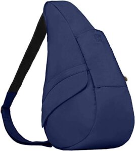 ameribag medium classic microfiber healthy back bag, navy