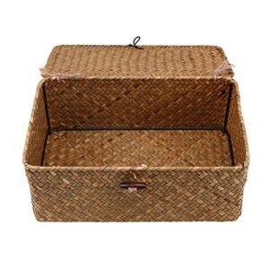 Vosarea Seagrass Basket,Willow Woven Picnic Basket Cheap Easter Candy Basket Storage Wine Basket 7.5 x 5 x 3 inches