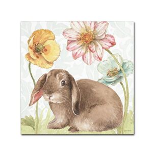 spring softies bunnies iii by lisa audit, 24×24-inch canvas wall art