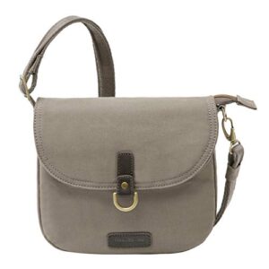 travelon anti-theft courier saddle crossbody, stone, one size