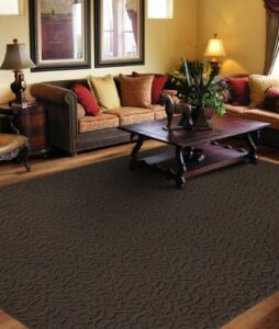 garland rug ivy area rug, 9-feet by 12-feet, chocolate