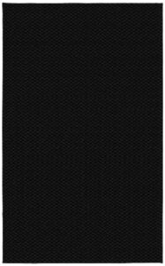 garland rug medallion area rug, 9-feet by 12-feet, black