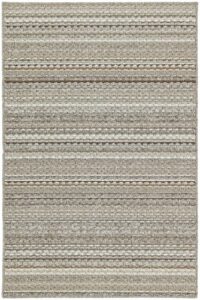 garland rug carnival area rug, 5-feet by 7-feet, random earthtone stripes