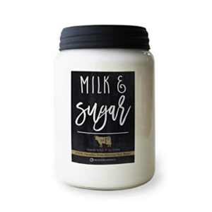 Milkhouse Candle Company, Farmhouse Collection, 26 Ounce Canning Jar, Milk & Sugar