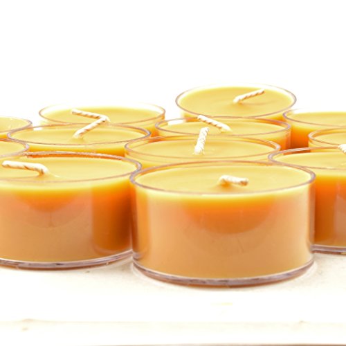 Mulled Apple Cider - 12 Pack - Soy Tealight Candles - Yellow Tealight Candles - Highly Scented - Made with Soy Wax - Handmade in The USA - Candeo Candle - Fall Scents