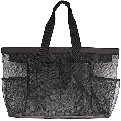 GOTDYA XL Mesh Beach Bags and Totes,Extra Large Beach Bag with Zipper and Pockets,Oversized Big Beach Duffle Bag for Towels Beach Toys,Ideal for Your Family Beach/Pool Trip