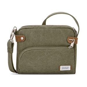 travelon anti-theft heritage small crossbody bag, sage